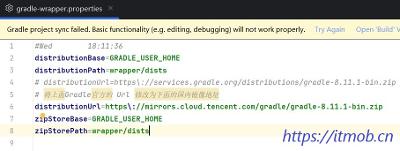 Android Exception - Could not install Gradle distribution from https://services.gradle.org - ITmob
